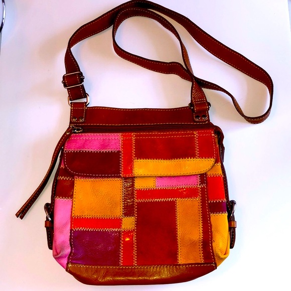 Fossil | Bags | Fossil Patchwork Leather Crossbody Bag | Poshmark
